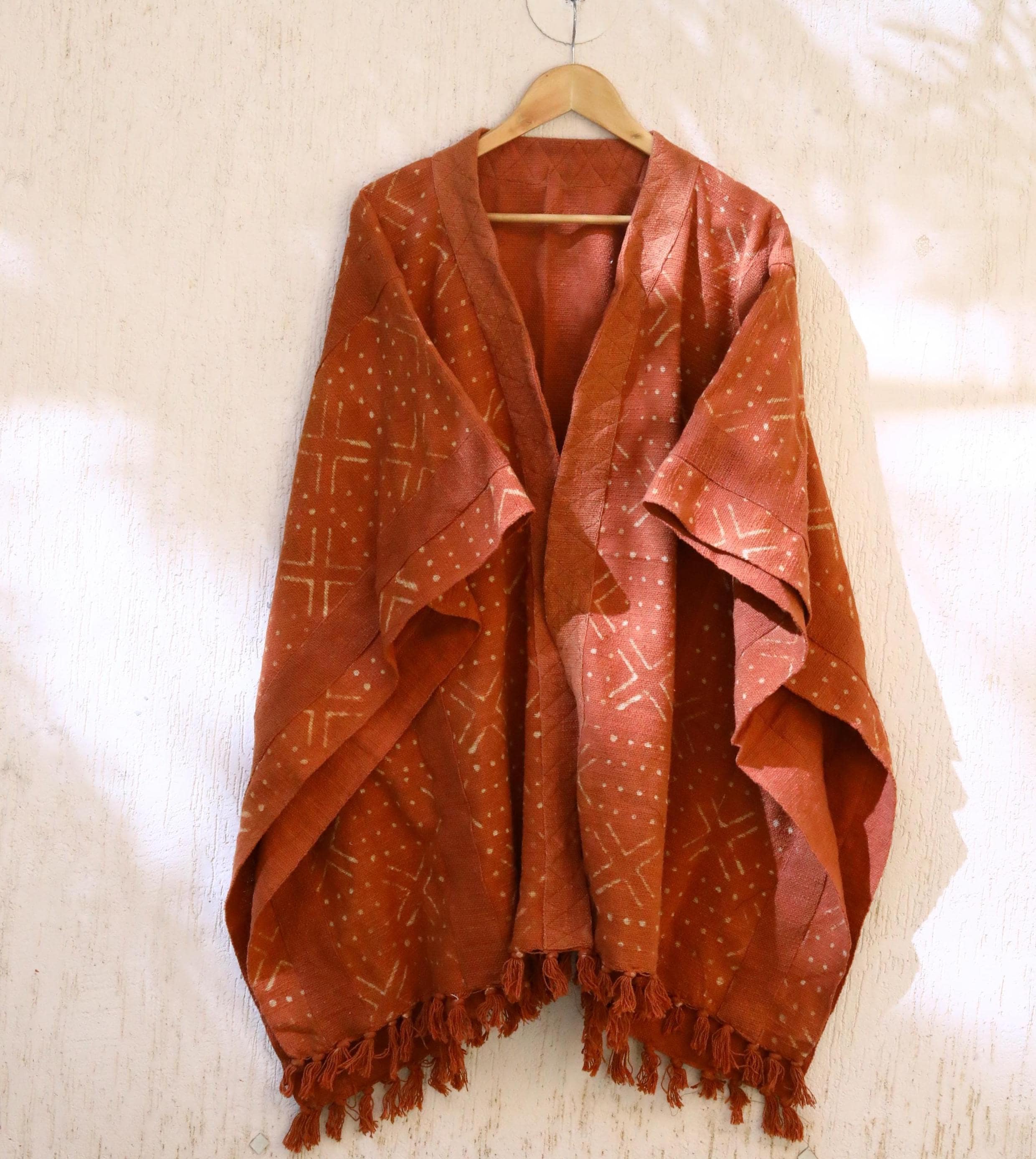 Rust African Print Mudcloth Shrug Beautiful Winters Shrug for Women's ...