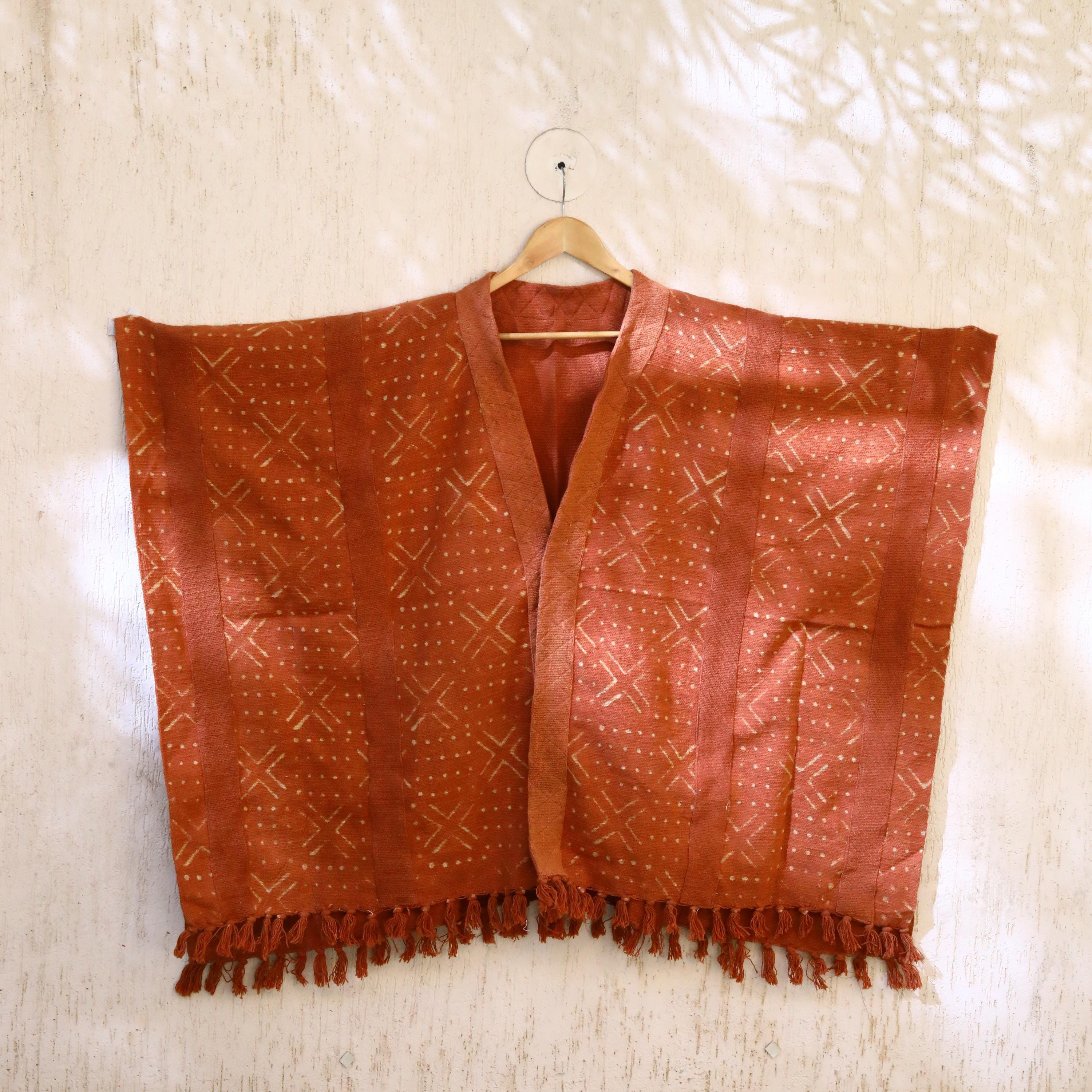 Rust African Print Mudcloth Shrug Beautiful Winters Shrug for Women's ...