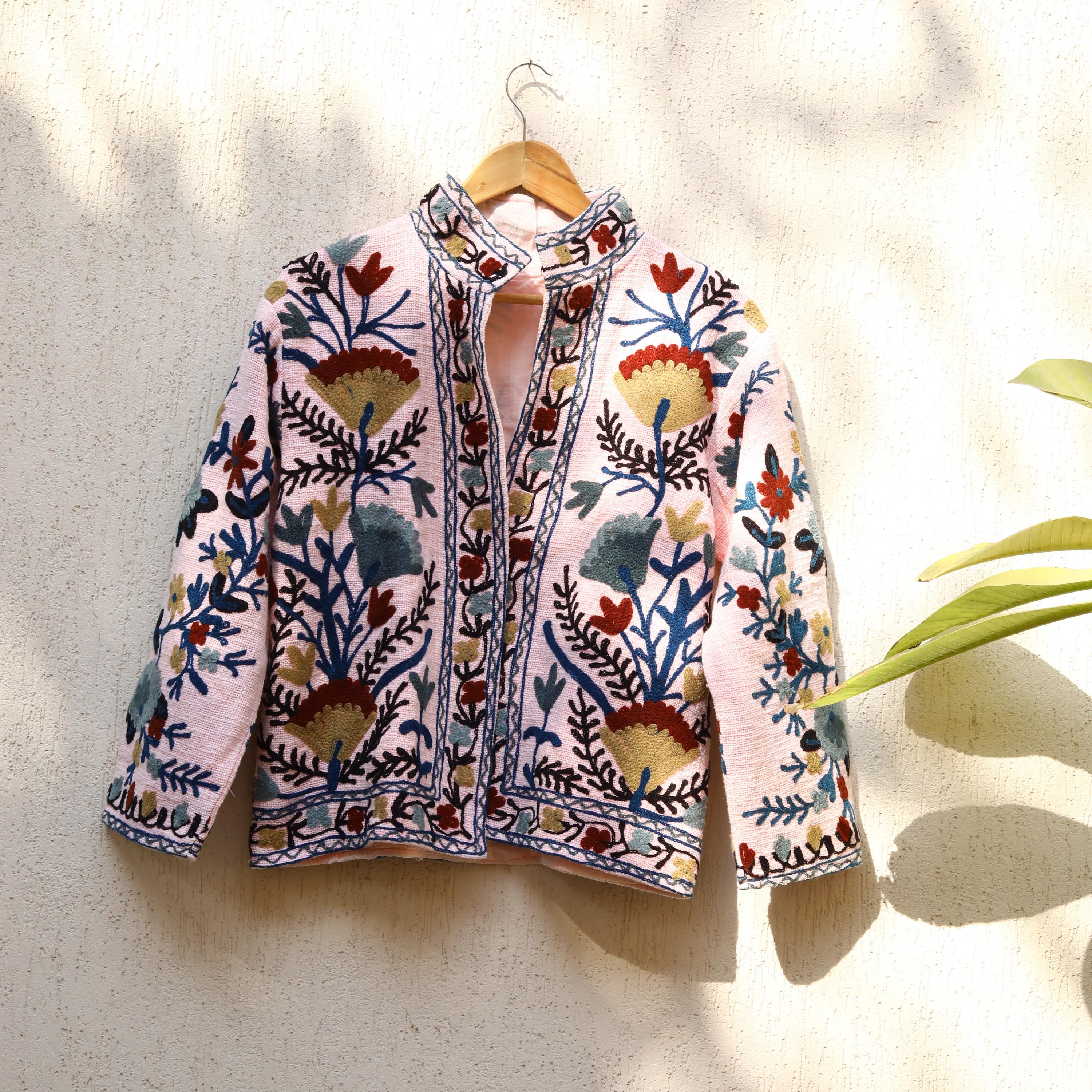 Vestes suzani courtes vintage brodées à la main, cadeau spécial de luxe ...