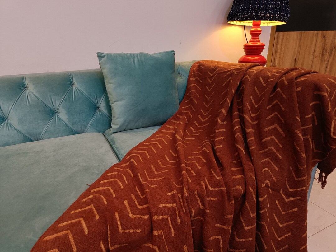Rustic Bed Runner Throw Hand Loomed Phoenix Design 100% Cotton Throw ...