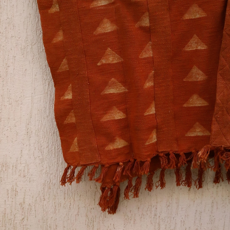 Handloomed Mudcloth Shrug: Rust African Print Cotton Kimono - Etsy
