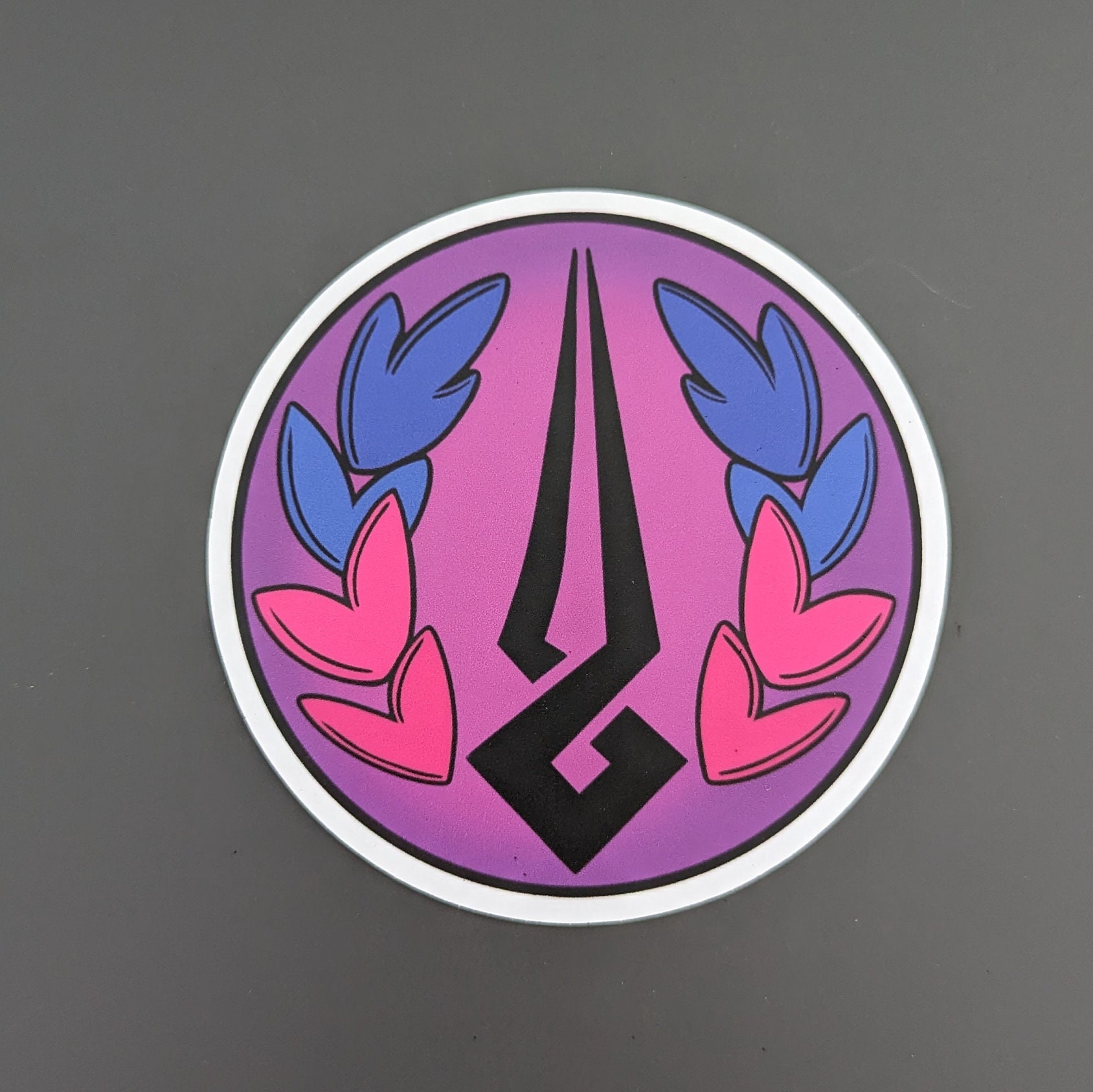 Hades Game Zagreus Logo Bi or Pan Pride Sticker - Etsy