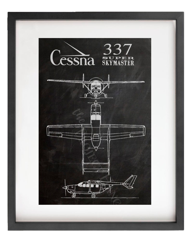 Cessna C337 Super Skymaster Blueprint Digital File 11"x14" - Etsy