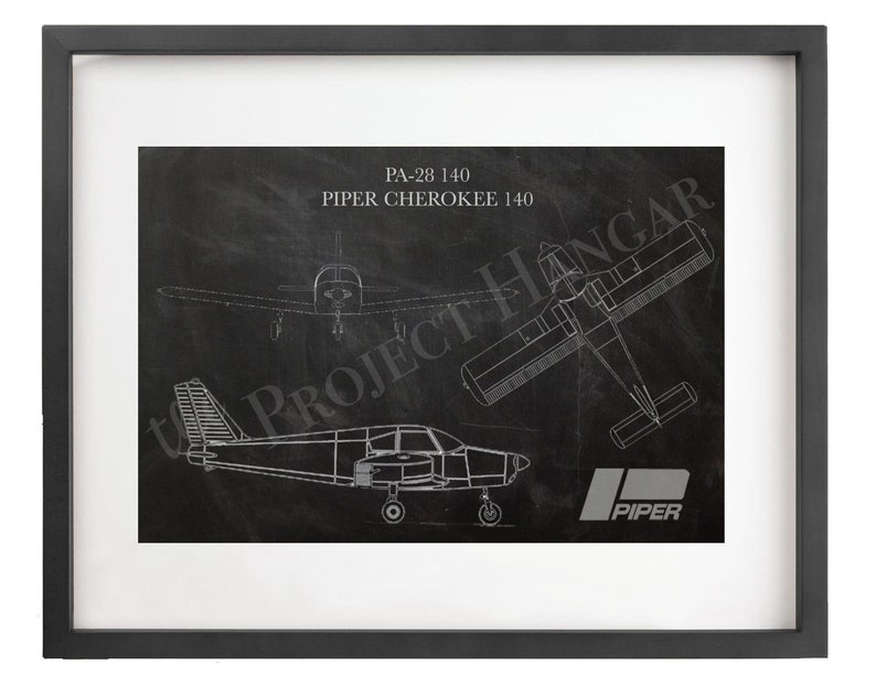 Piper PA-28-140 Blueprint Digital Download 11"x14" - Etsy