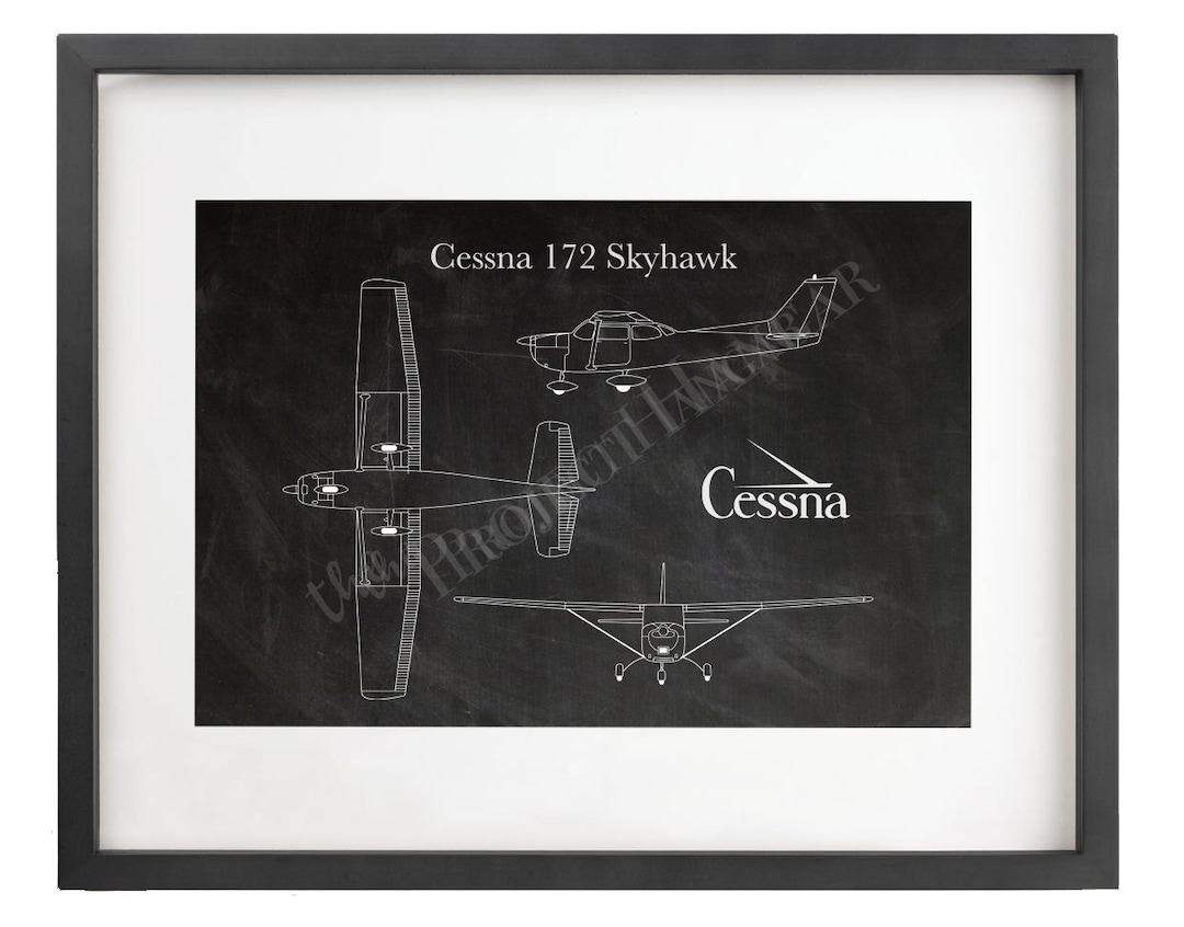 Cessna 172 Skyhawk Blueprint Digital File 11"x14" - Etsy