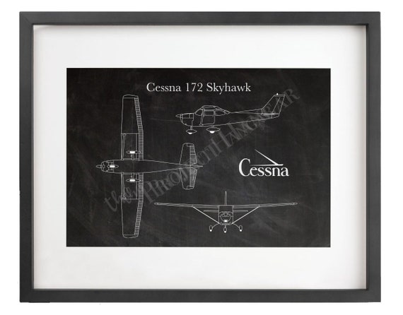Cessna 172 Skyhawk Blueprint Digital File 11x14 | Etsy