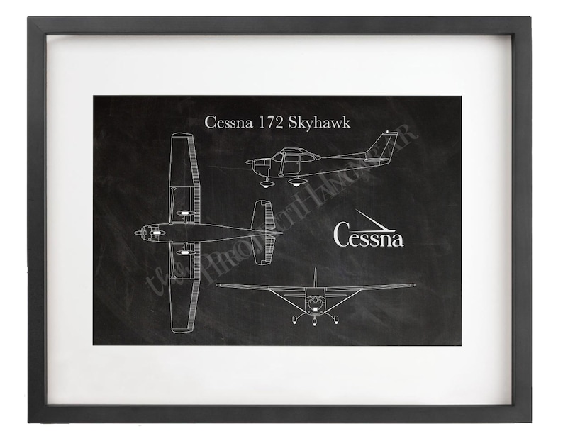 Cessna 172 Skyhawk Blueprint Digital File 11"x14" - Etsy