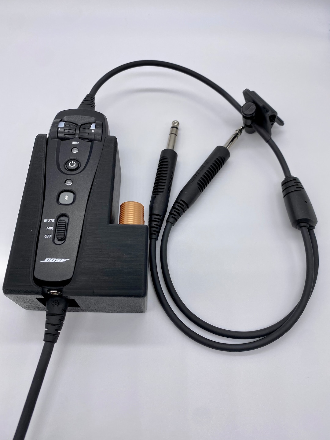 Bose A20 Aviation Headset Controller Mount With Battery Case - Etsy