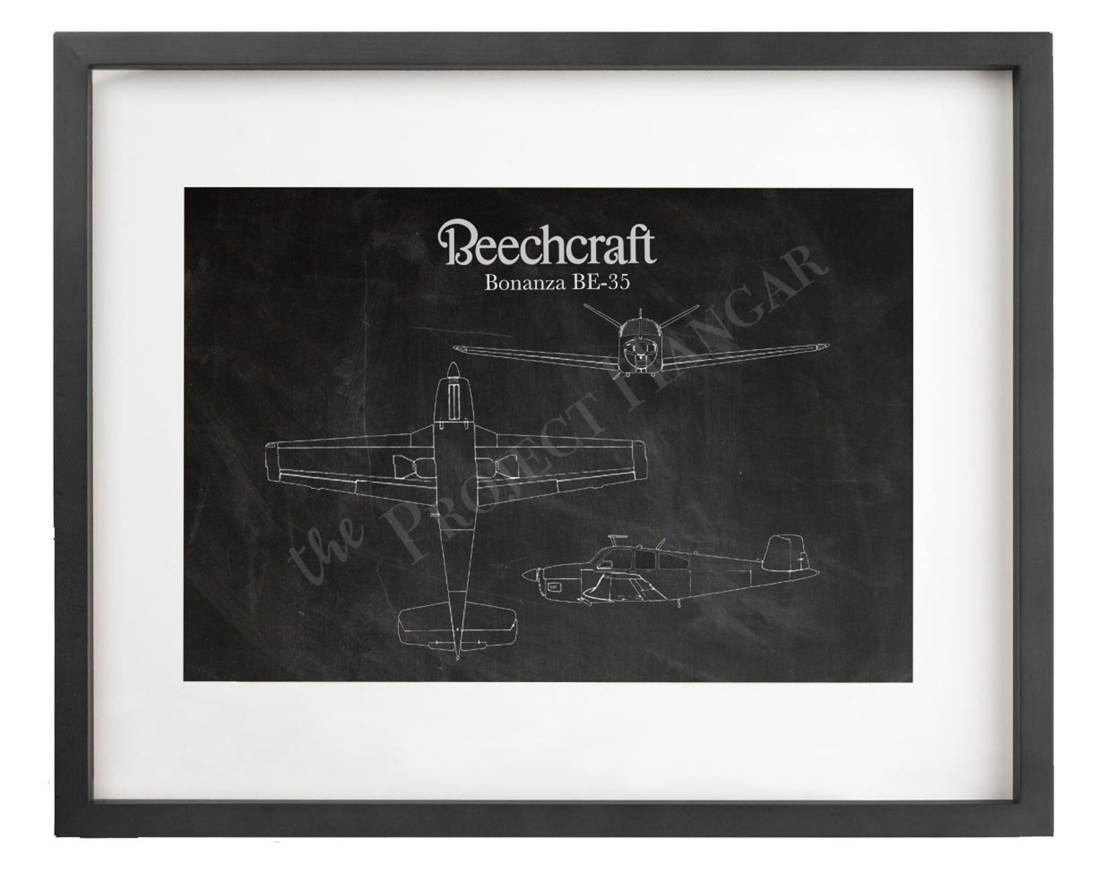 BE35 Beechcraft Bonanza V Tail Blueprint Digital File 11"x14" - Etsy