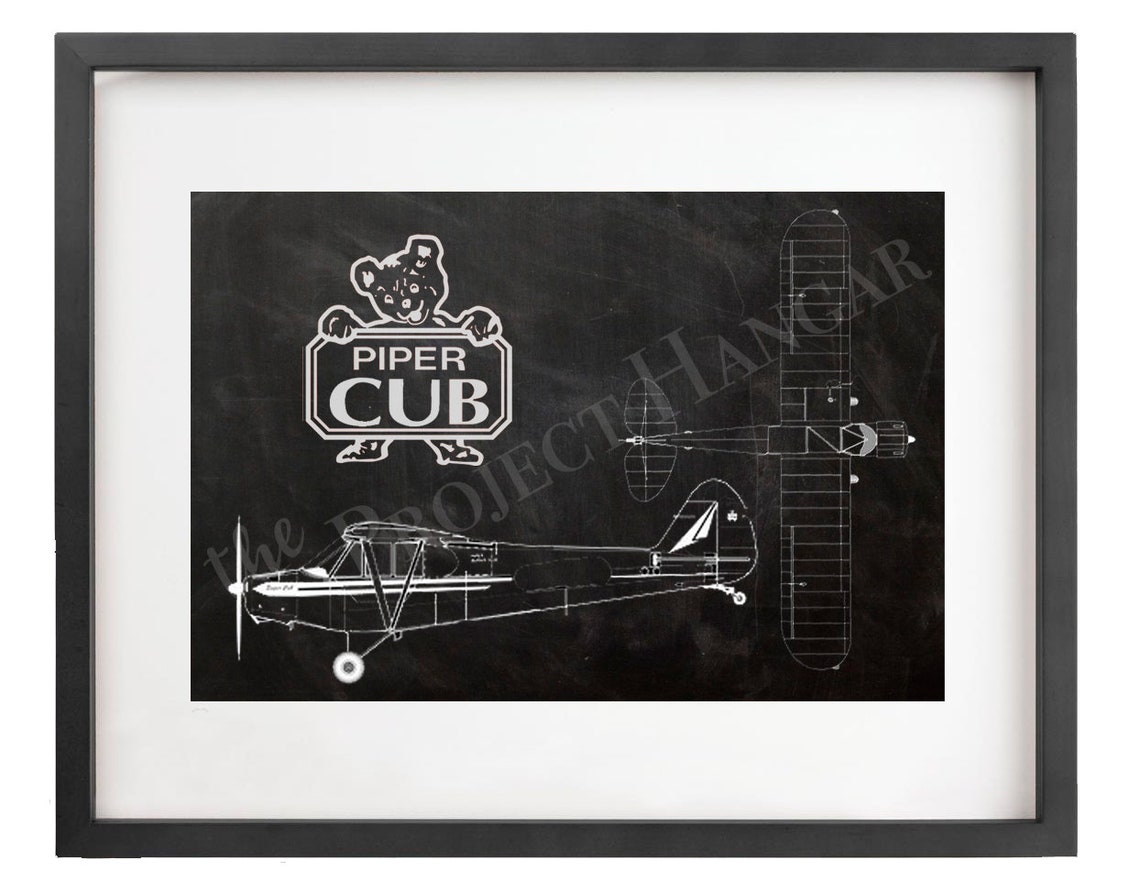 PA18 Piper Super Cub Blueprint Digital File 11"x14" - Etsy