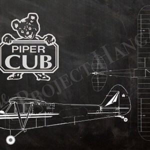 PA18 Piper Super Cub Blueprint Digital File 11"x14" - Etsy