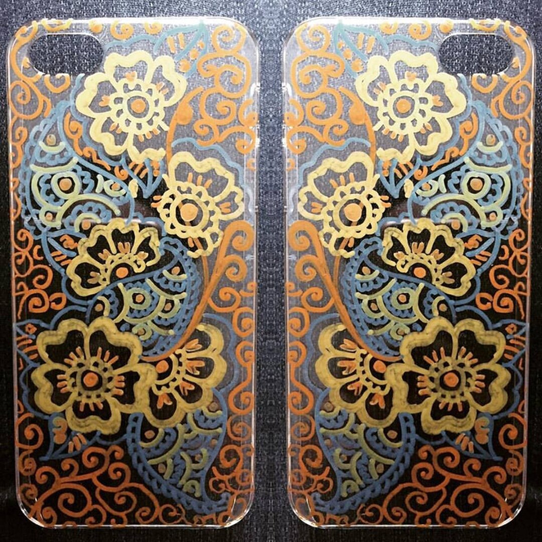 Henna Mehndi Paisley Phone Case Cover - Etsy