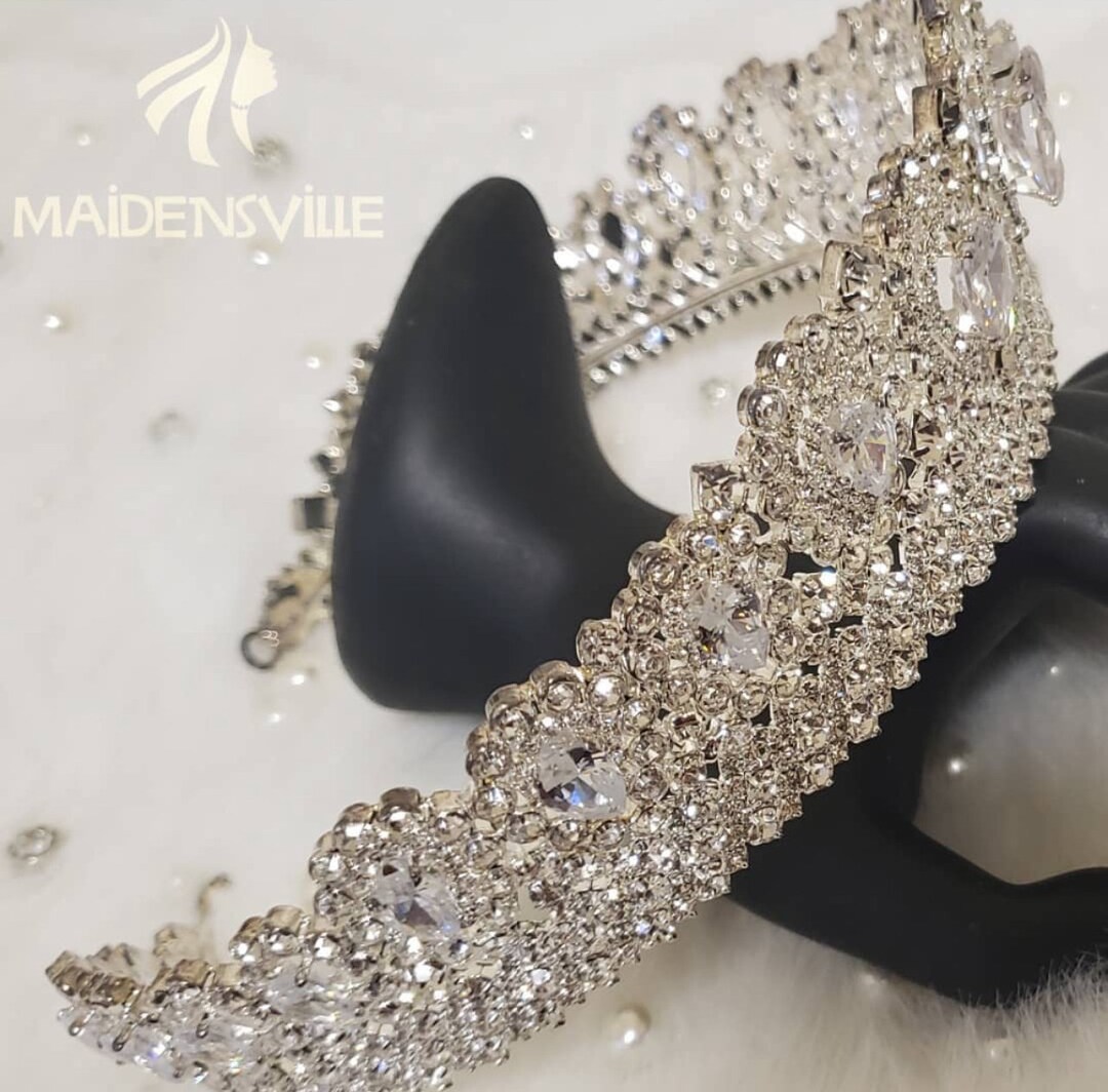 Elegant Pageant Tiara Crown - Etsy