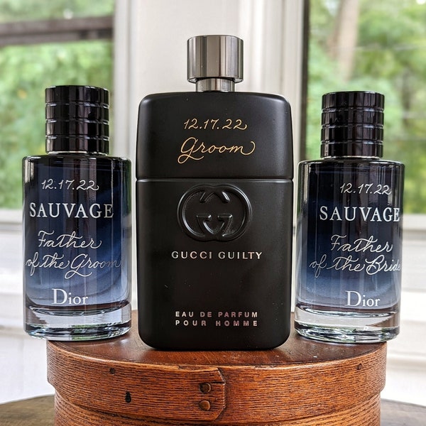 Personalized Cologne Bottle Wedding - Etsy