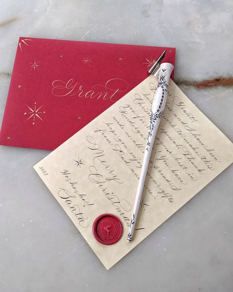 Handwritten Santa Letter | Personalized Calligraphy Gift | First ...