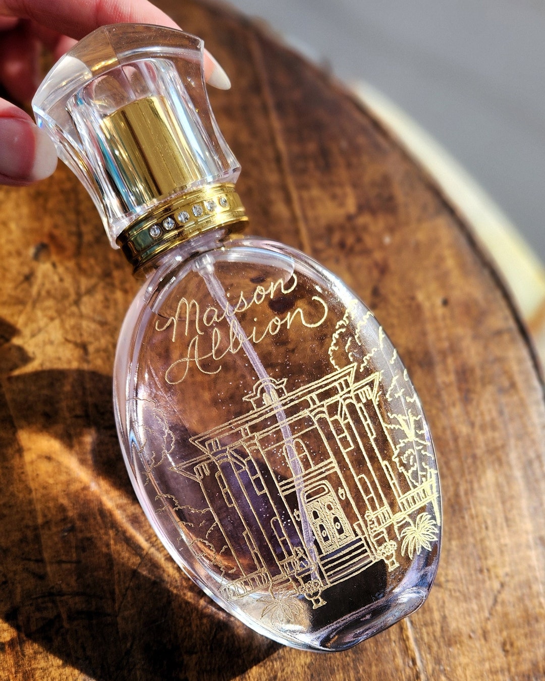 Wedding Venue Engraved Perfume Bottle, Personalized Perfume ...