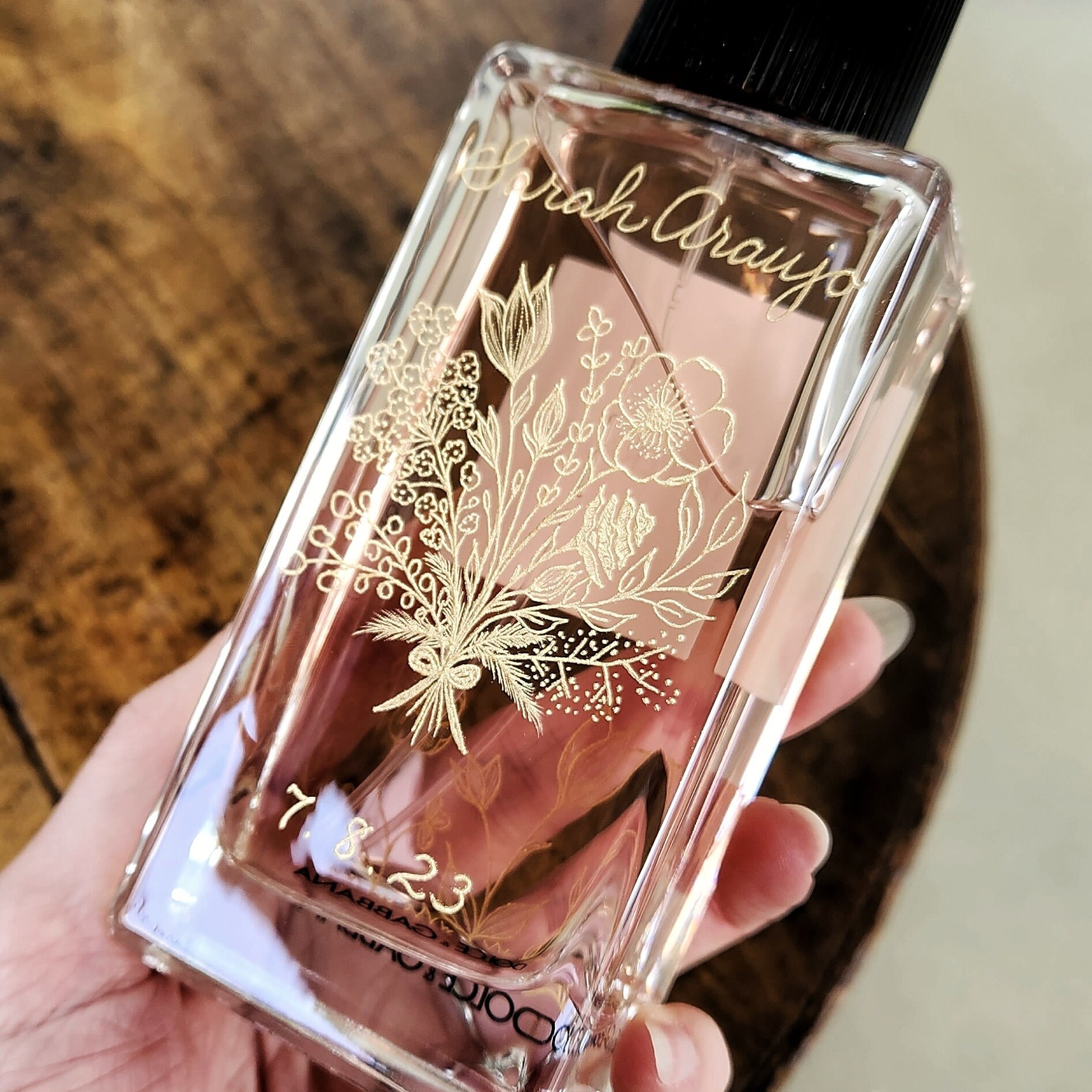 Engraving Perfume Bottles Floral Illustration | Hand Engraved Flowers ...