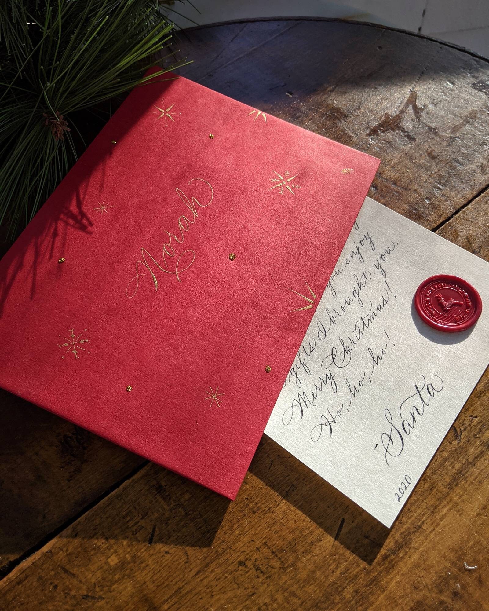 Handwritten Santa Letter | Personalized Calligraphy Gift | First ...