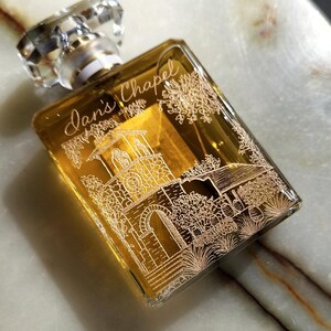 Wedding Venue Engraved Perfume Bottle, Personalized Perfume ...