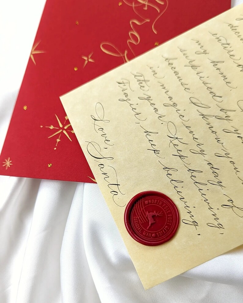 Handwritten Santa Letter | Personalized Calligraphy Gift | First ...