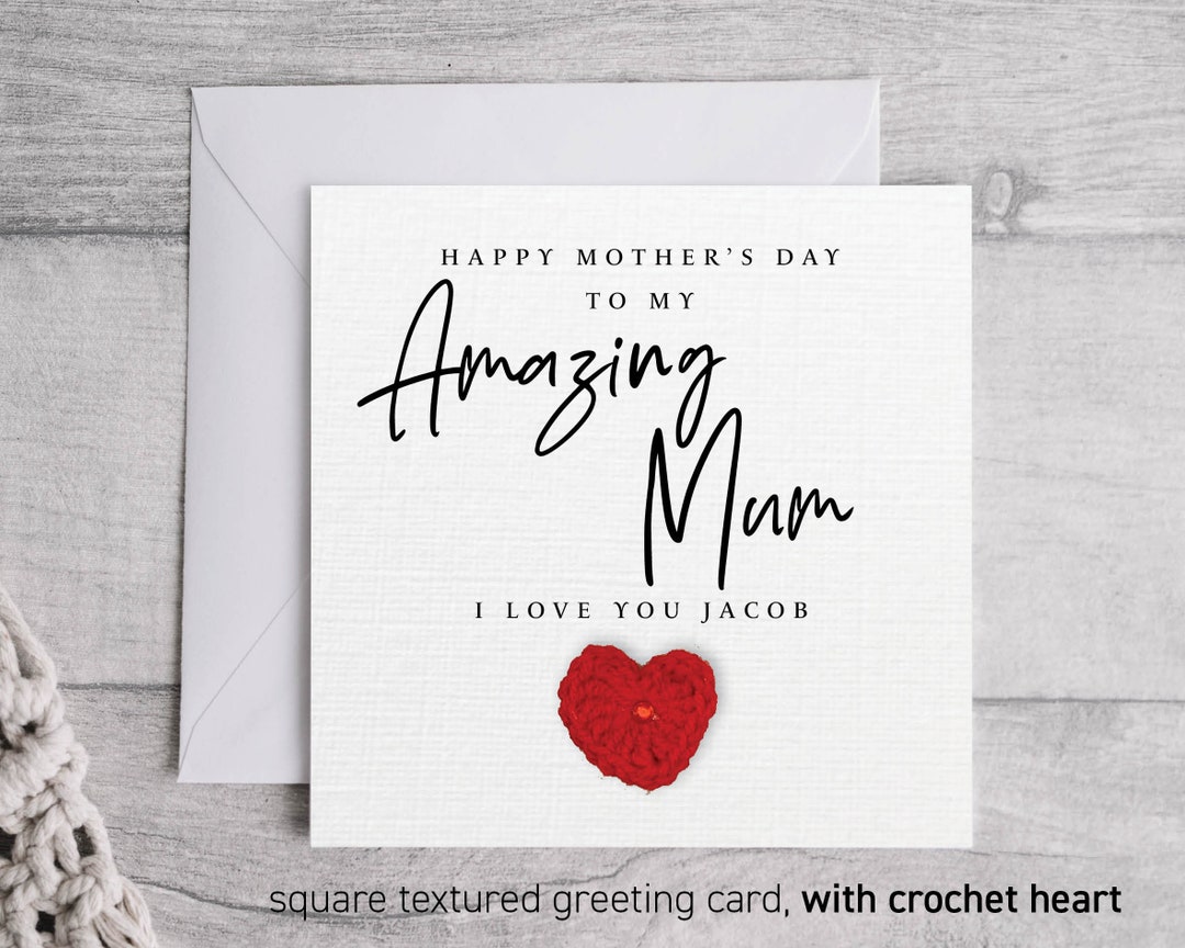 Amazing Mum Mothers Day Card, Personalised Card for Mummy Mam Mommy ...
