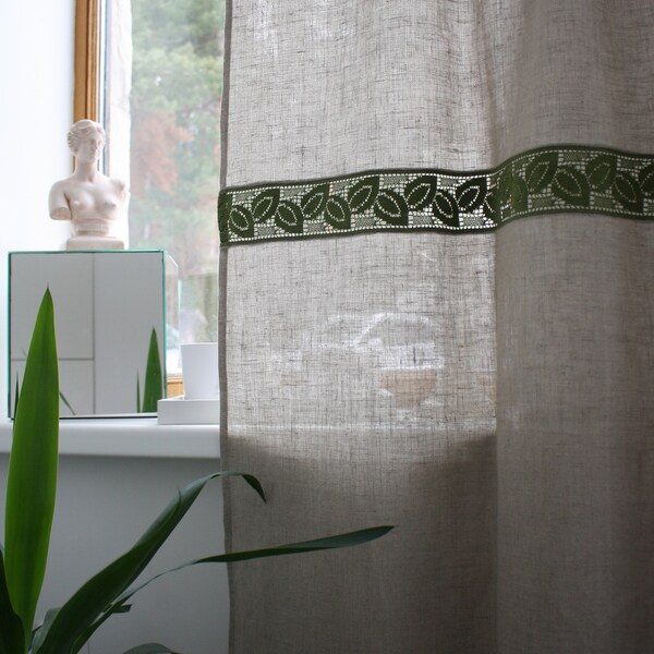 Drapery Panels With Trim - Etsy