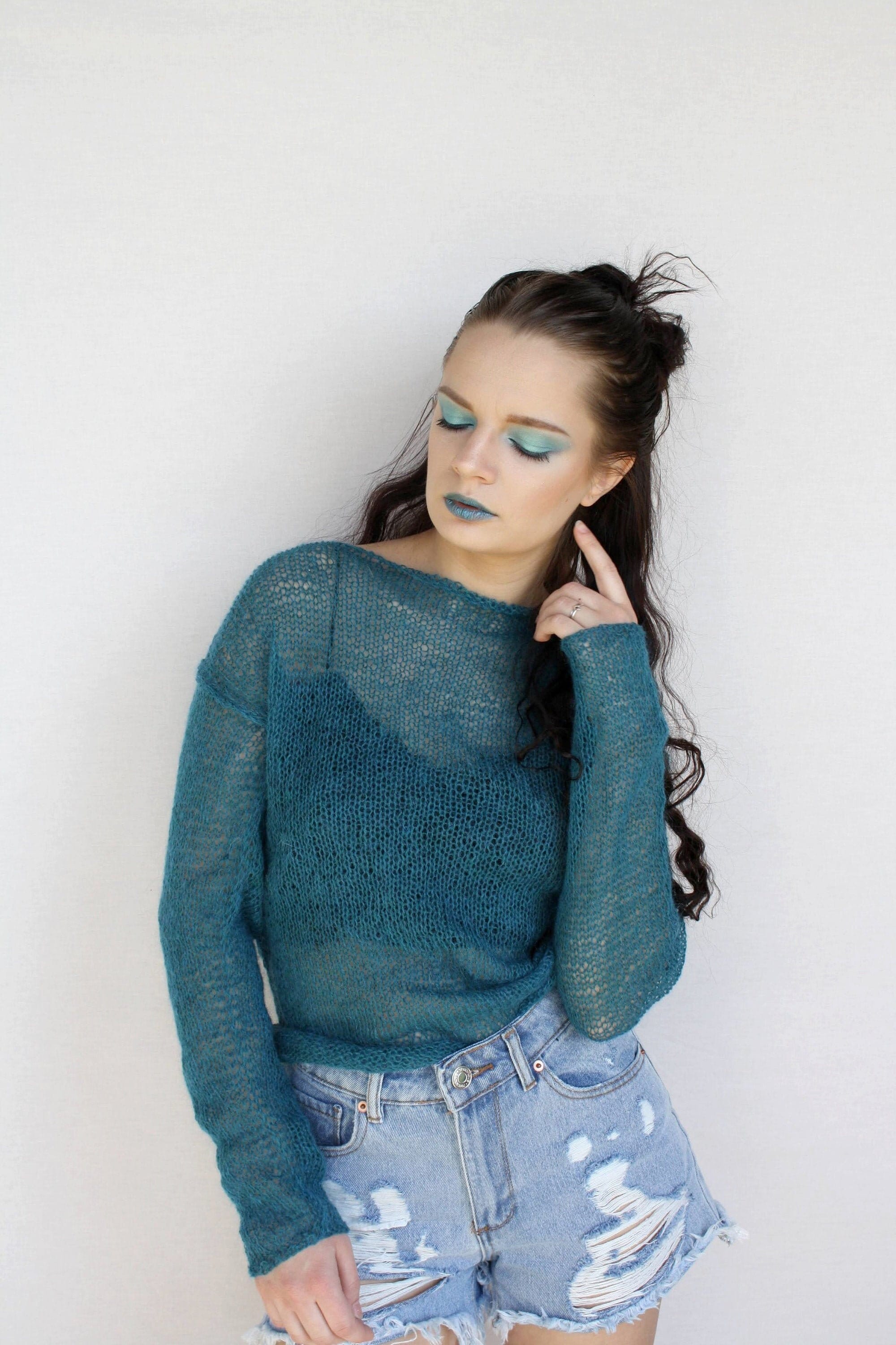 Loose Knit Mohair - Etsy Loose Knit Mohair - Etsy