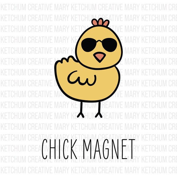 Chick Magnet - Etsy