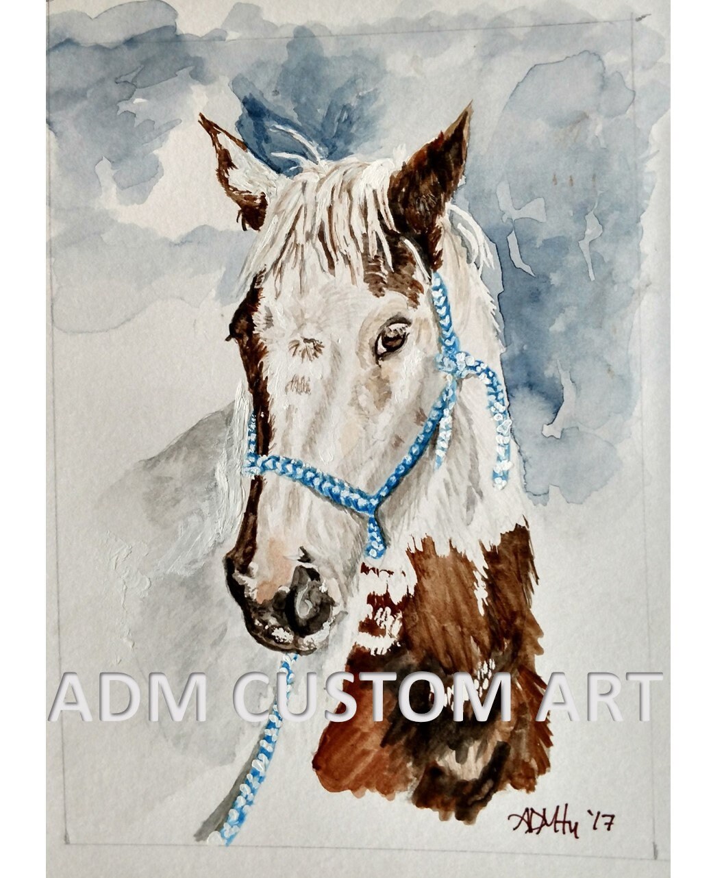Navi Hand-numbered Paint Horse Watercolor Print - Etsy