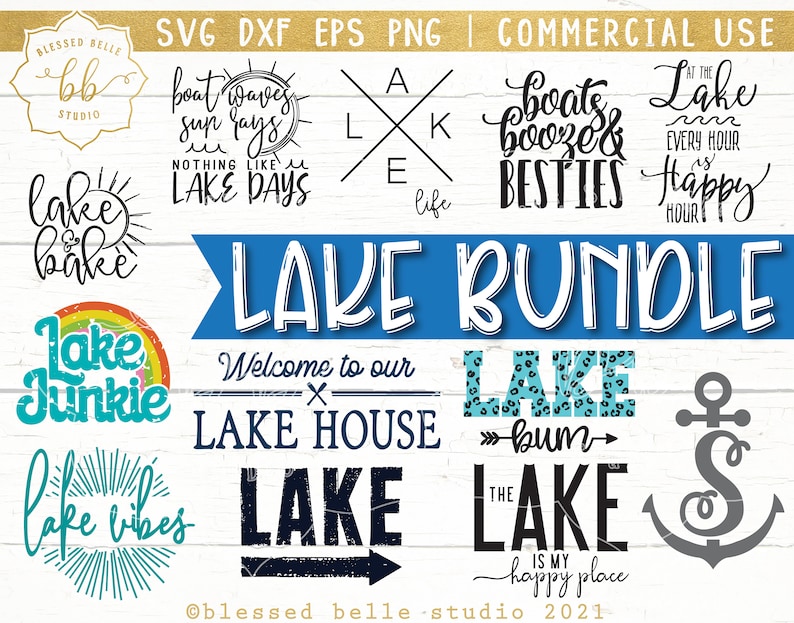 Lake Svg, Lake Life Svg,lake Bundle Svg, SVG Lake Farmhouse Sign, SVG ...