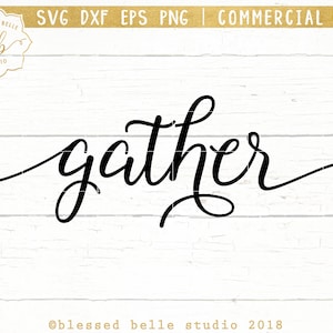 Gather Svg, Eps, Dxf, Png Cut File, Silhouette, Cricut - Etsy