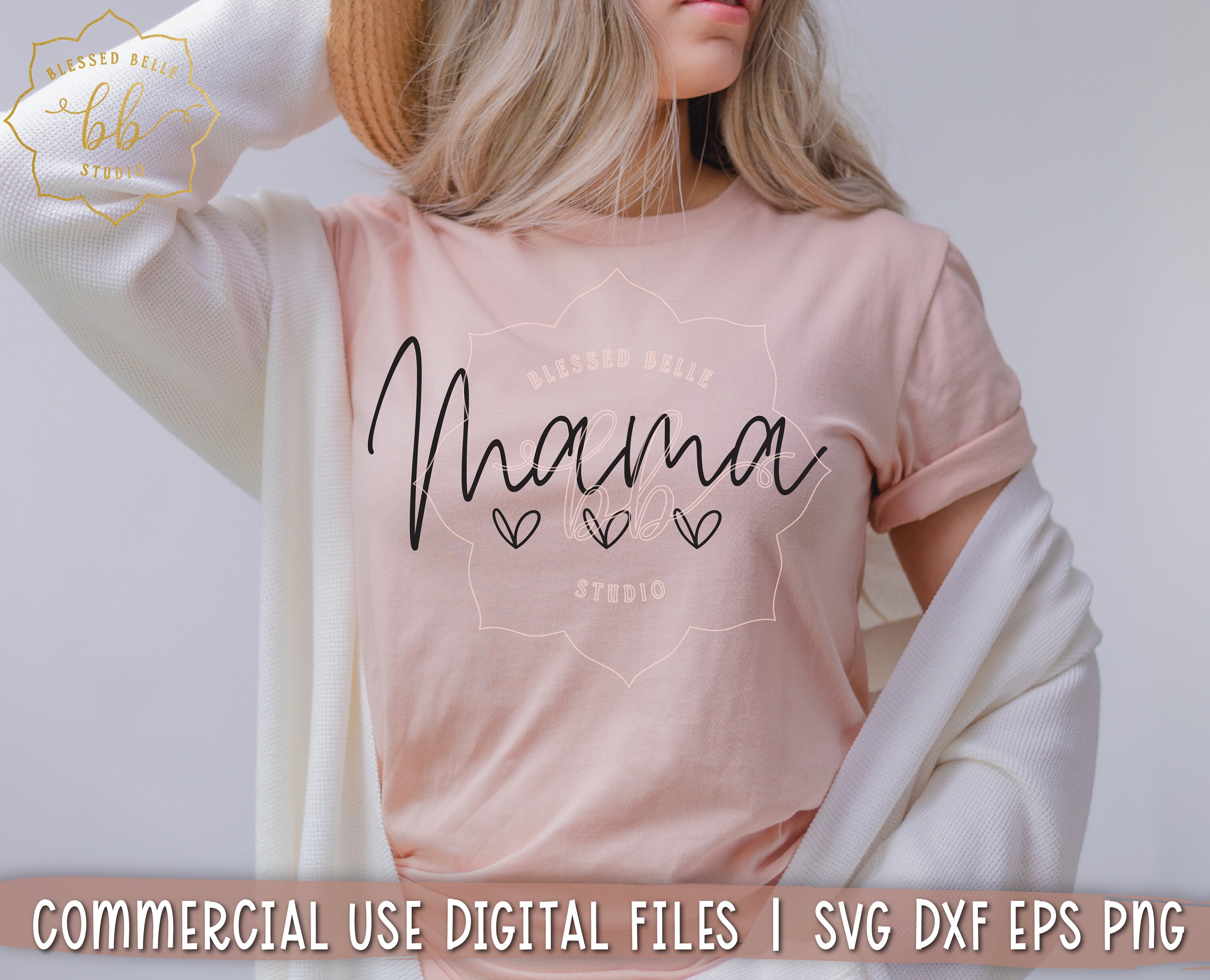 Mama of 3 Svg 3 Kids Svg 3 Hearts Svg Mama Svg Mothers Day - Etsy