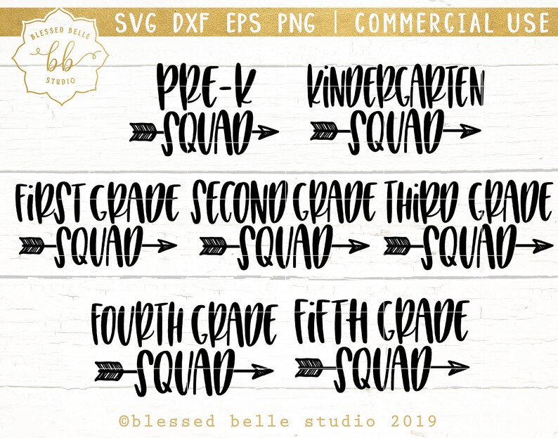 Grade Level Bundle Svg Teacher Squad Svg Teacher Shirt - Etsy