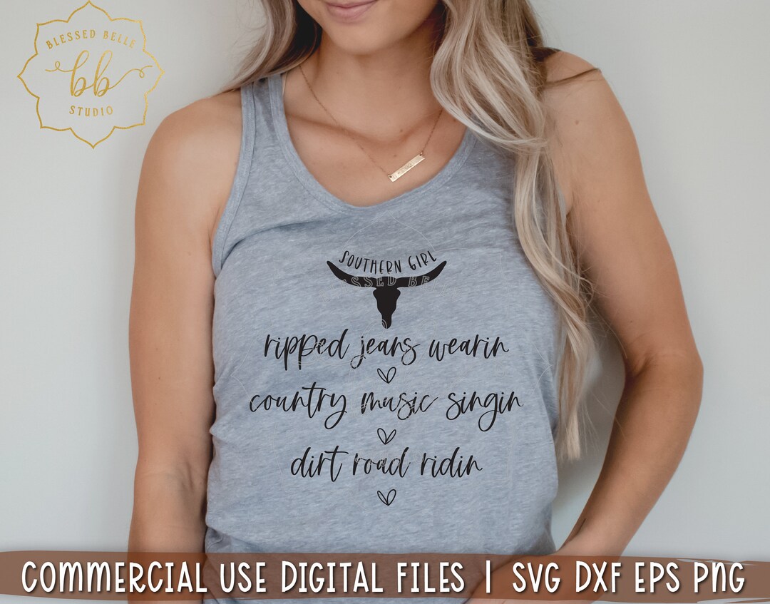 Southern Girl SVG Southern Svg Png Country Music Dirt - Etsy
