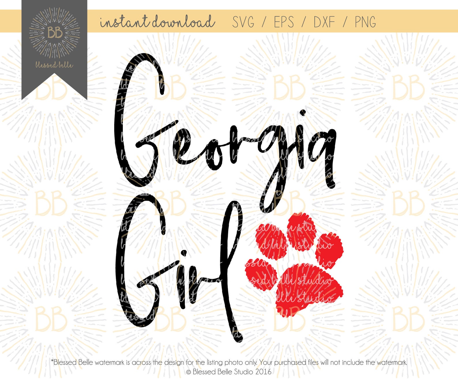 Georgia Girl SVG Georgia Svg Game Day Svg Girl Georgia - Etsy