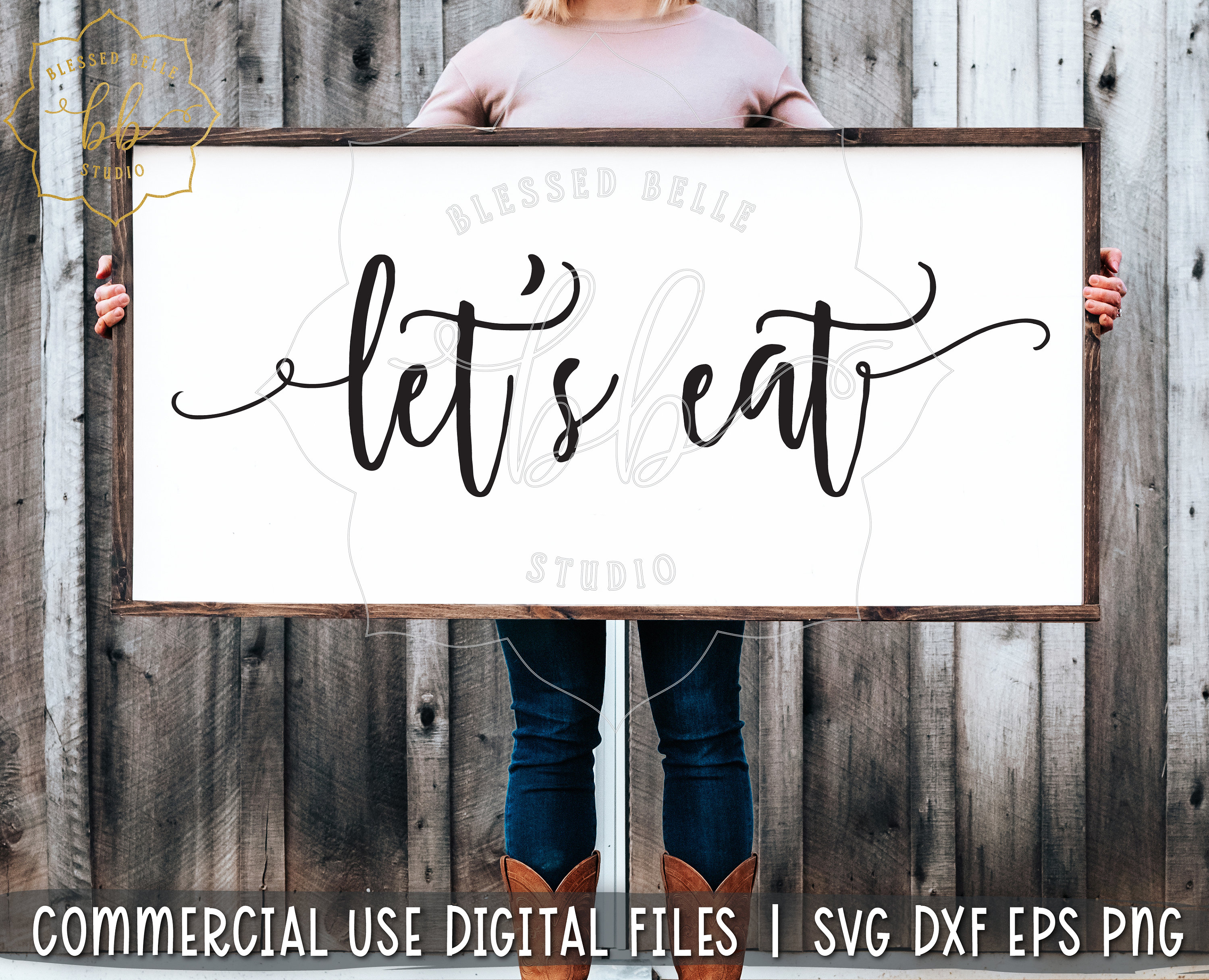 Lets Eat Svg, Farmhouse Sign Svg, Kitchen Farmhouse Svg, Dining ...