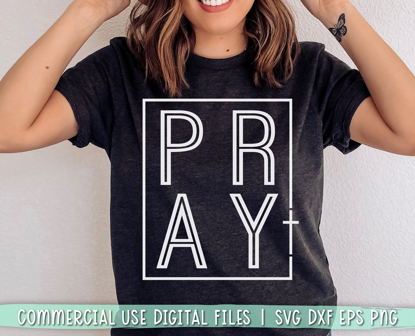 Pray Svg, Praying Svg, Christian Cross Svg, Prayers Svg, Christian ...