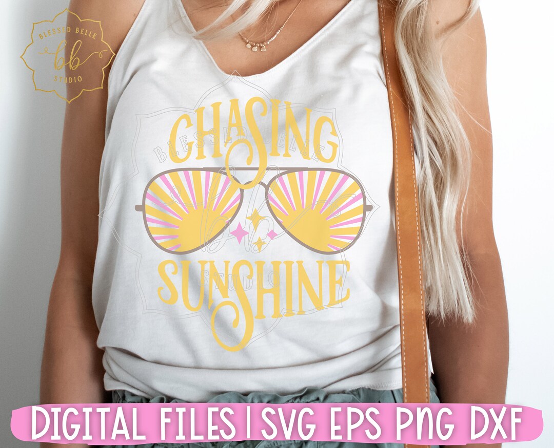 Chasing Sunshine Svg Png, Retro Summer Design, Vacation, Beach ...