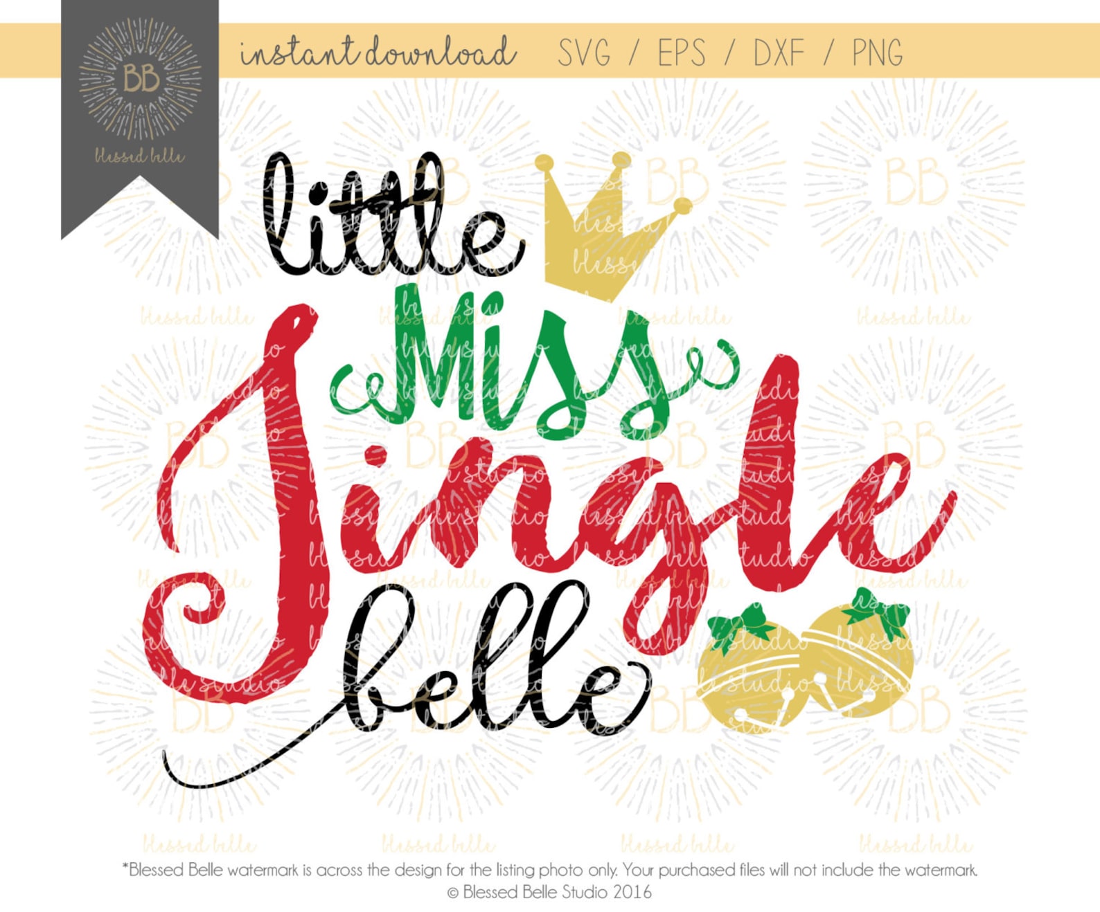 Little Miss Jingle Belle SVG, Christmas Svg, Jingle Bell SVG, Svg, Eps ...