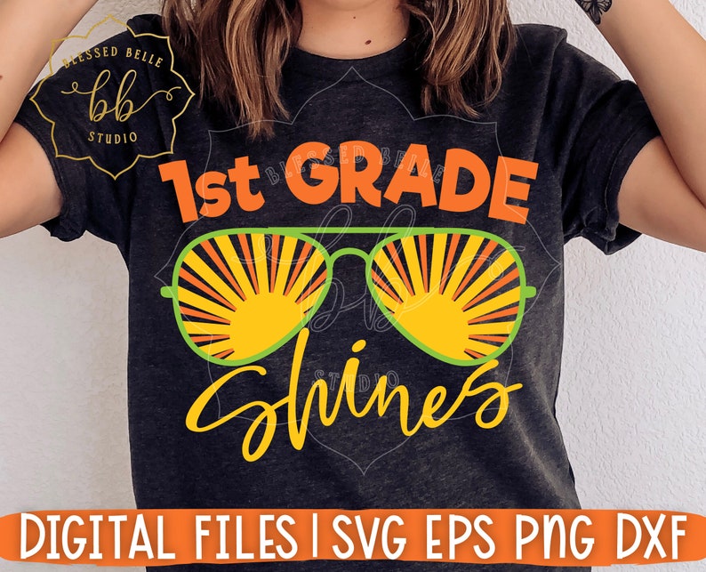 Teacher Shirt Svg Dxf Png Eps Back to School 1st Grade - Etsy