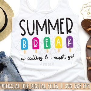 Teacher Summer Svg Png, Summer Break Svg, Teacher Svg, Summer Break is ...
