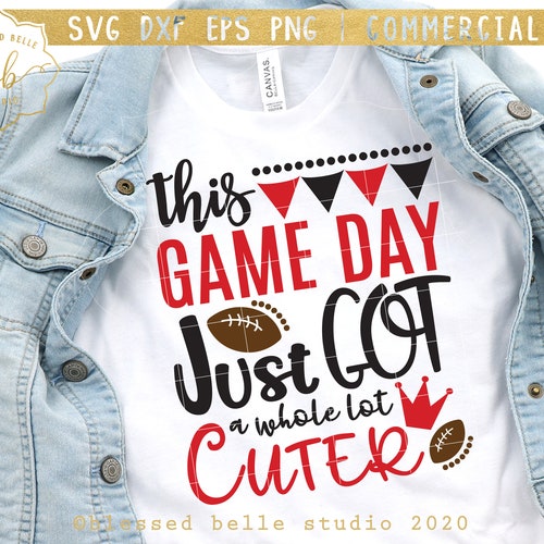 Girl Football SVG Game Day Svg This Game Day Just Got a - Etsy