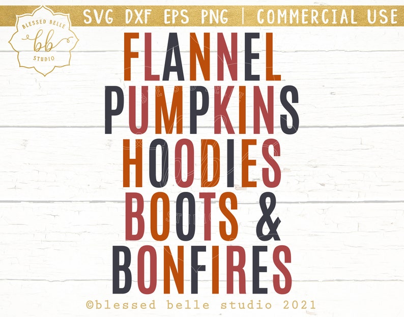 Fall SVG, Eps, Dxf, Png File, Fall is My Favorite Svg, Fall Words ...