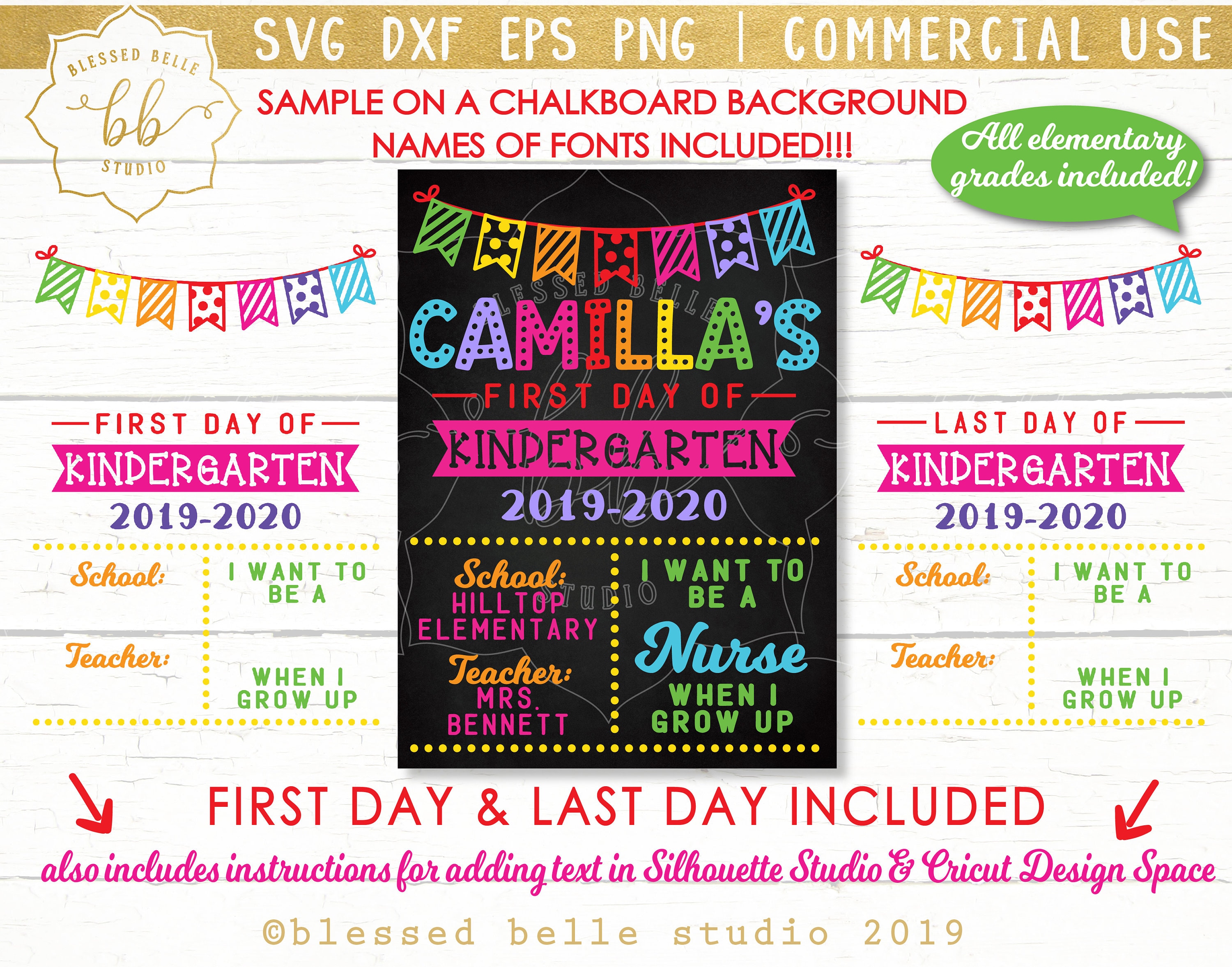 School Keepsake and Scrapbook Images Back to School Sign SVG New ...