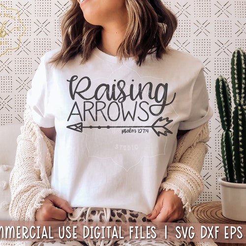 Raising Arrows Set of 2 Svg Eps Dxf Png Files for Cutting - Etsy
