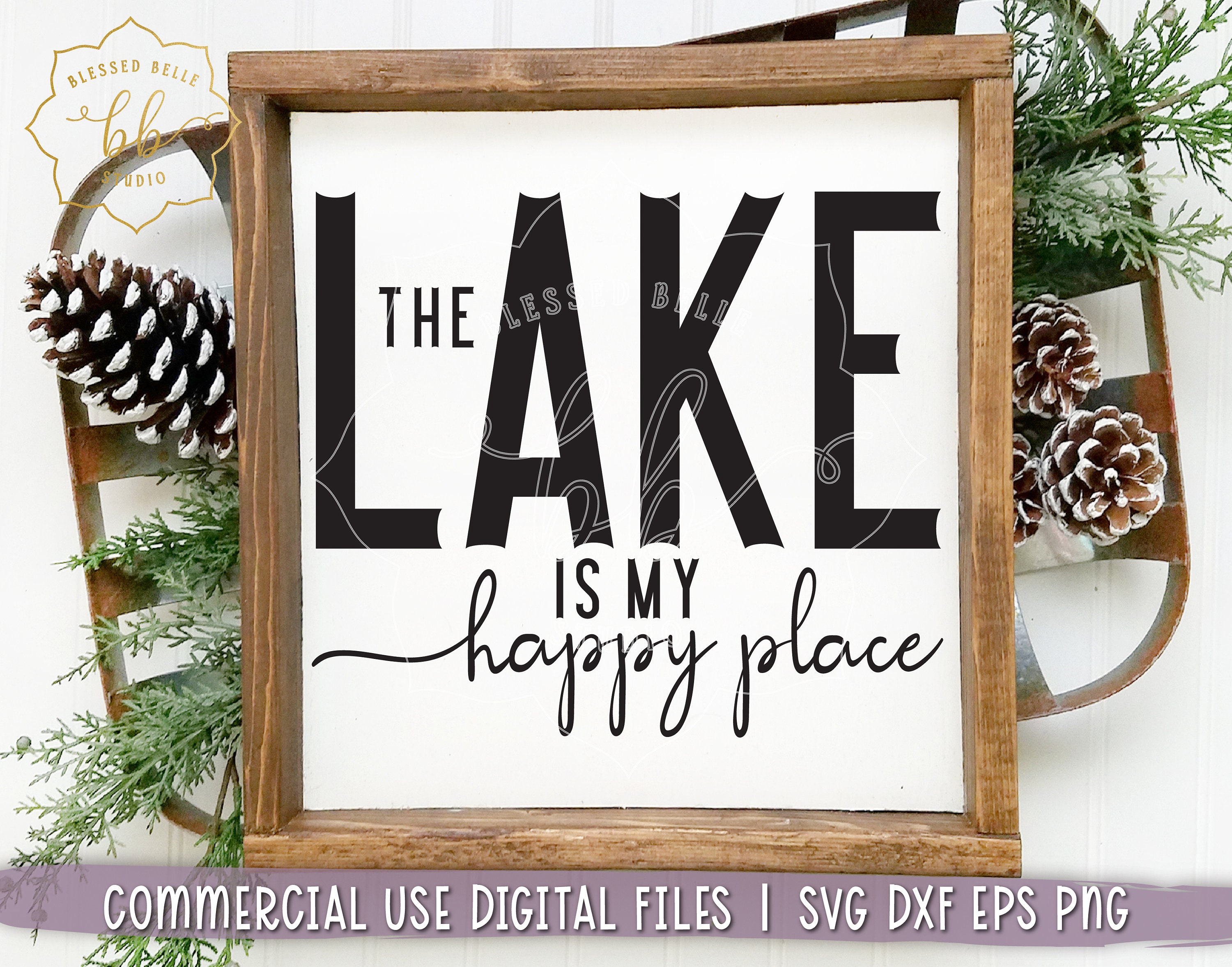 Lake Svg the Lake is My Happy Place Svg Lake Life Svg Svg - Etsy