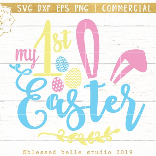 My First Easter SVG Cut File for Cricut Silhouette Instant - Etsy Canada