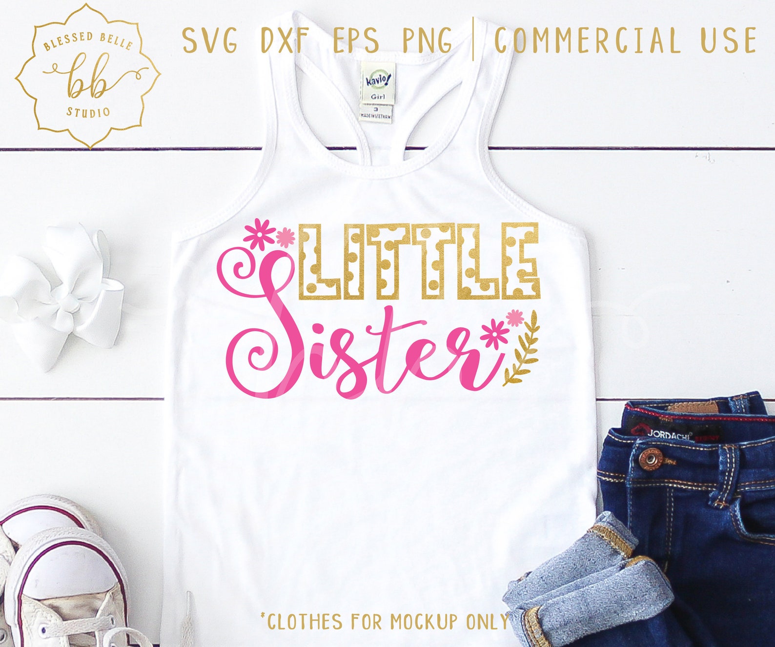 Little Sister SVG, Sister Svg, New Baby Svg, Baby Sister Svg, Newborn ...