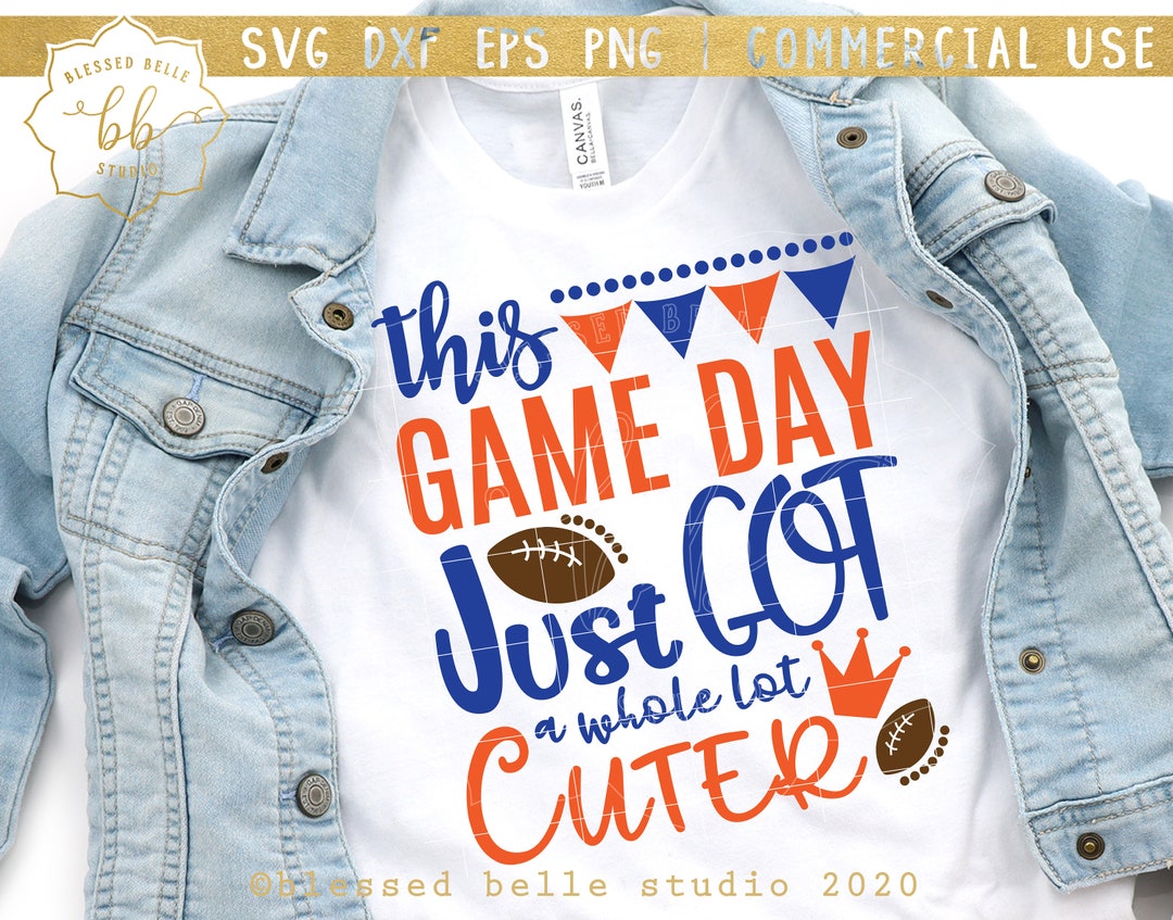 Girl Football SVG, Game Day Svg, This Game Day Just Got a Whole Lot ...