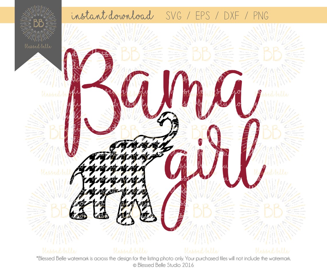 Bama Girl SVG Alabama Svg Game Day Svg Girl Alabama - Etsy